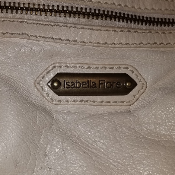 Isabella Fiore | Bags | Leather Purse Isabella Fiore Ivory Off White ...